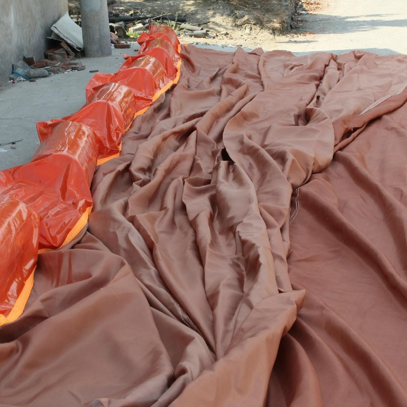 Floating Silt Curtain/Turbidity Barrier to protect fish farm from ...